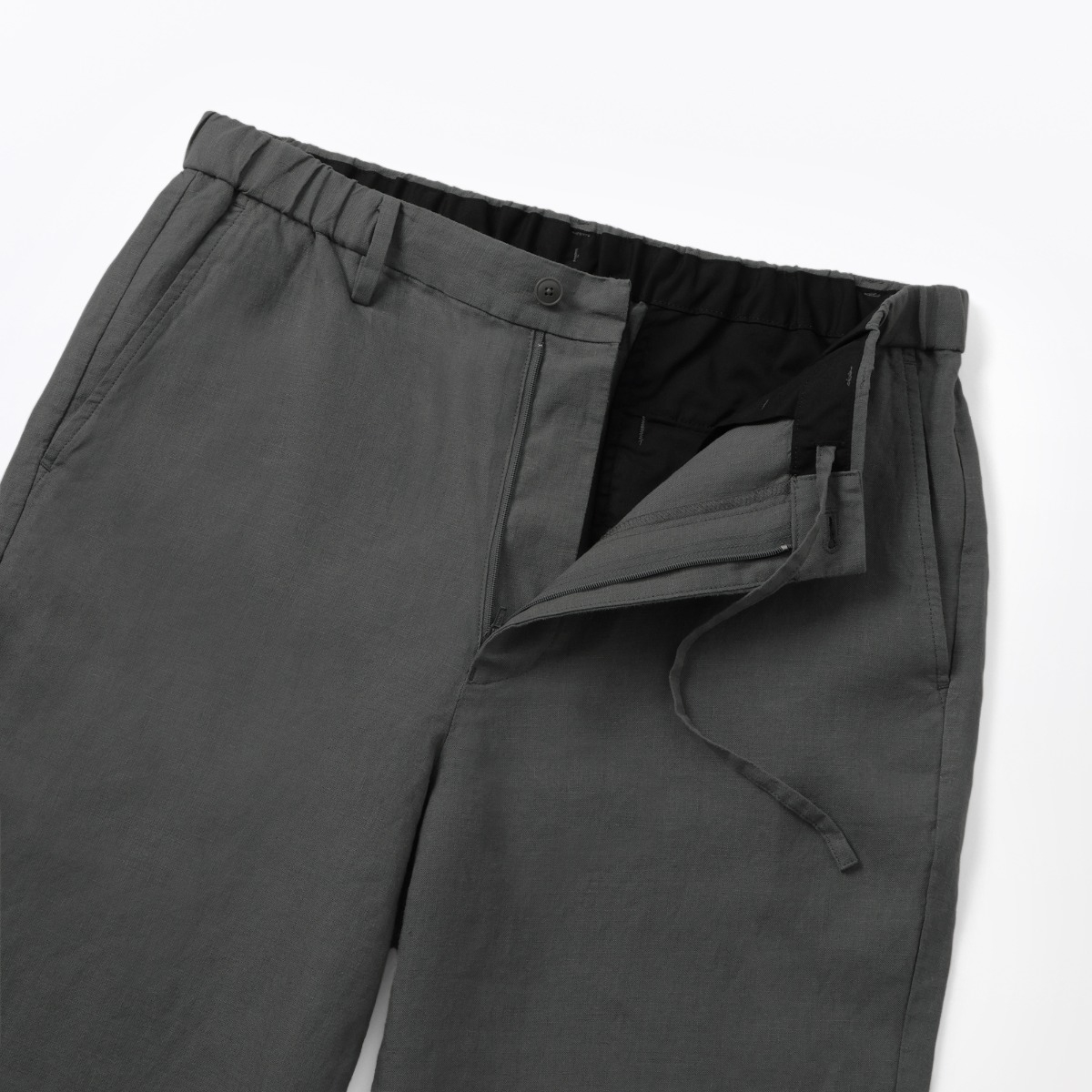 MUJI M'S Linen Washed Tapered Pants (Asean)