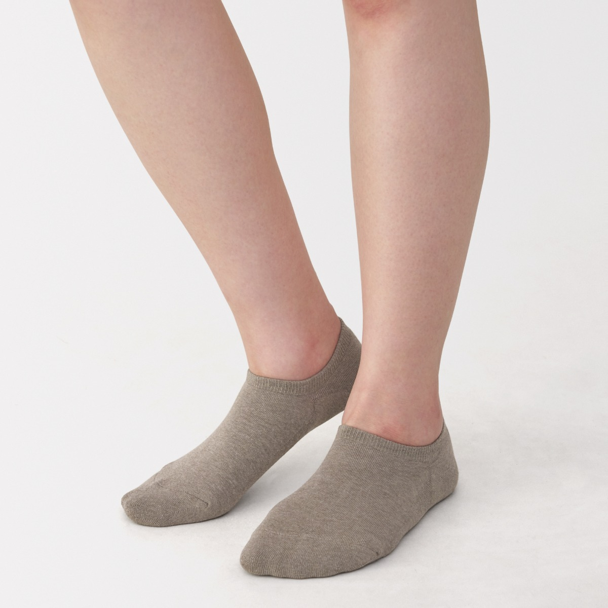 MUJI W'S Right Angle Pile Sneaker Socks