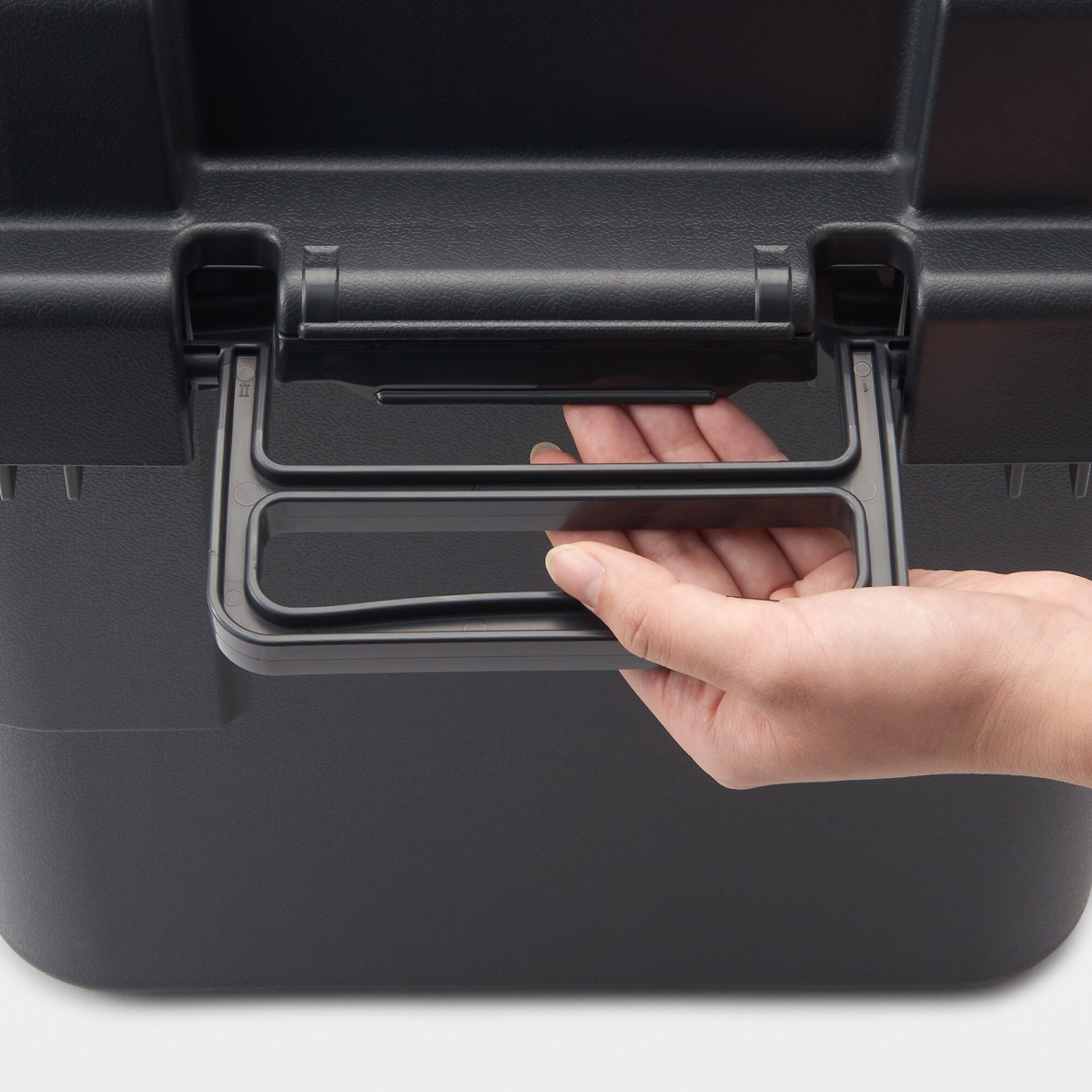 Polypropylene Sturdy Storage Box Dark Grey