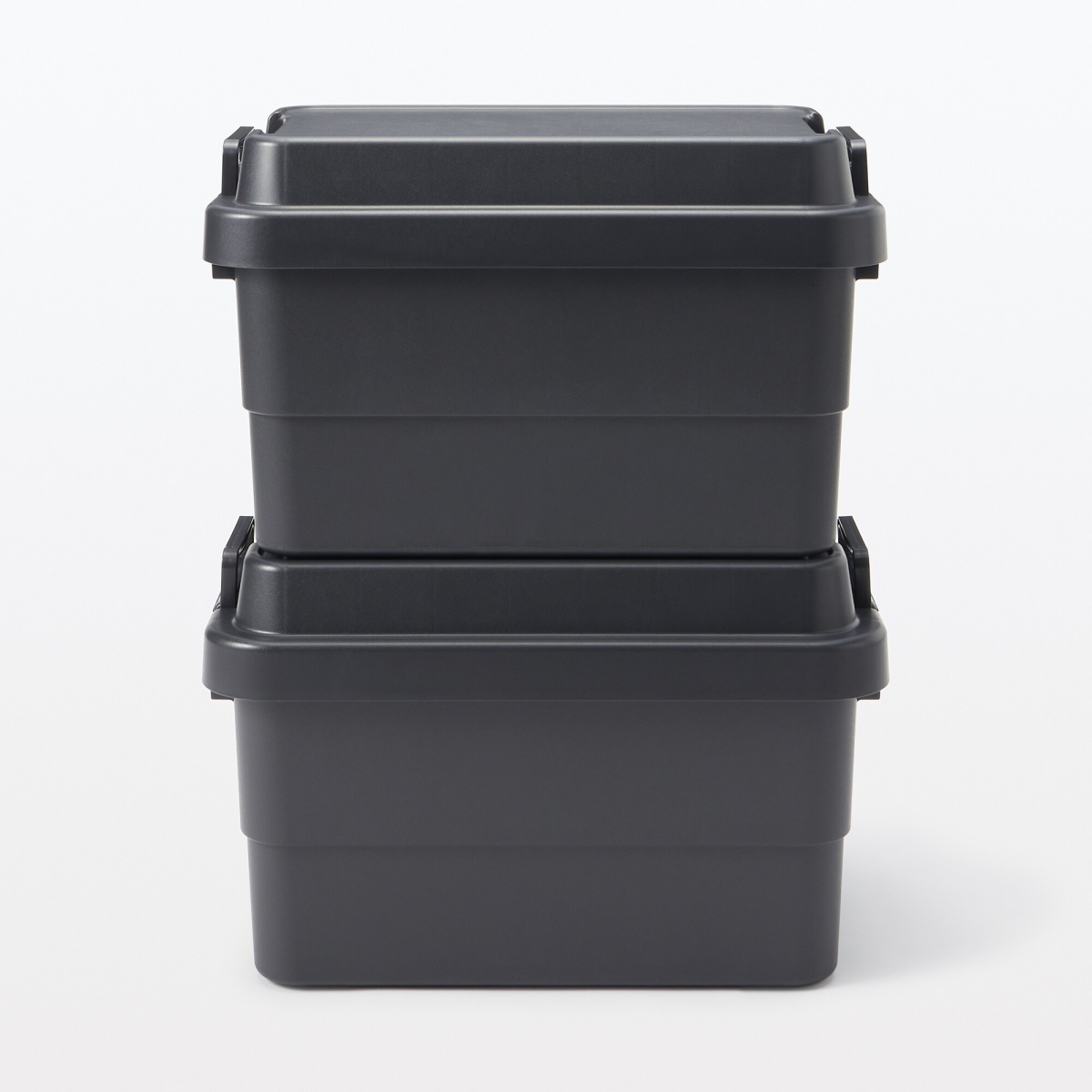 Polypropylene Sturdy Storage Box Dark Grey