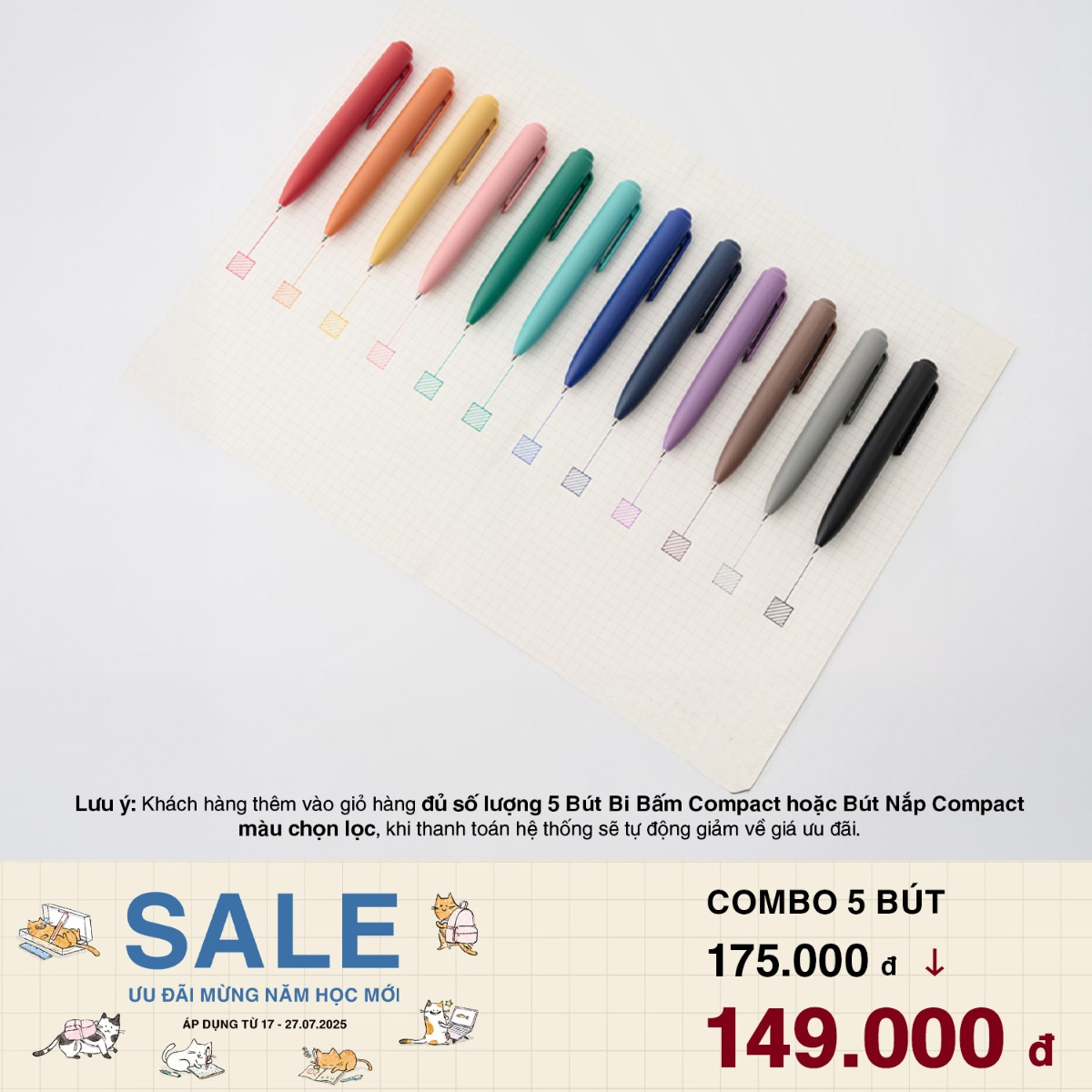 Compact Ballpoint Pen Knock Type