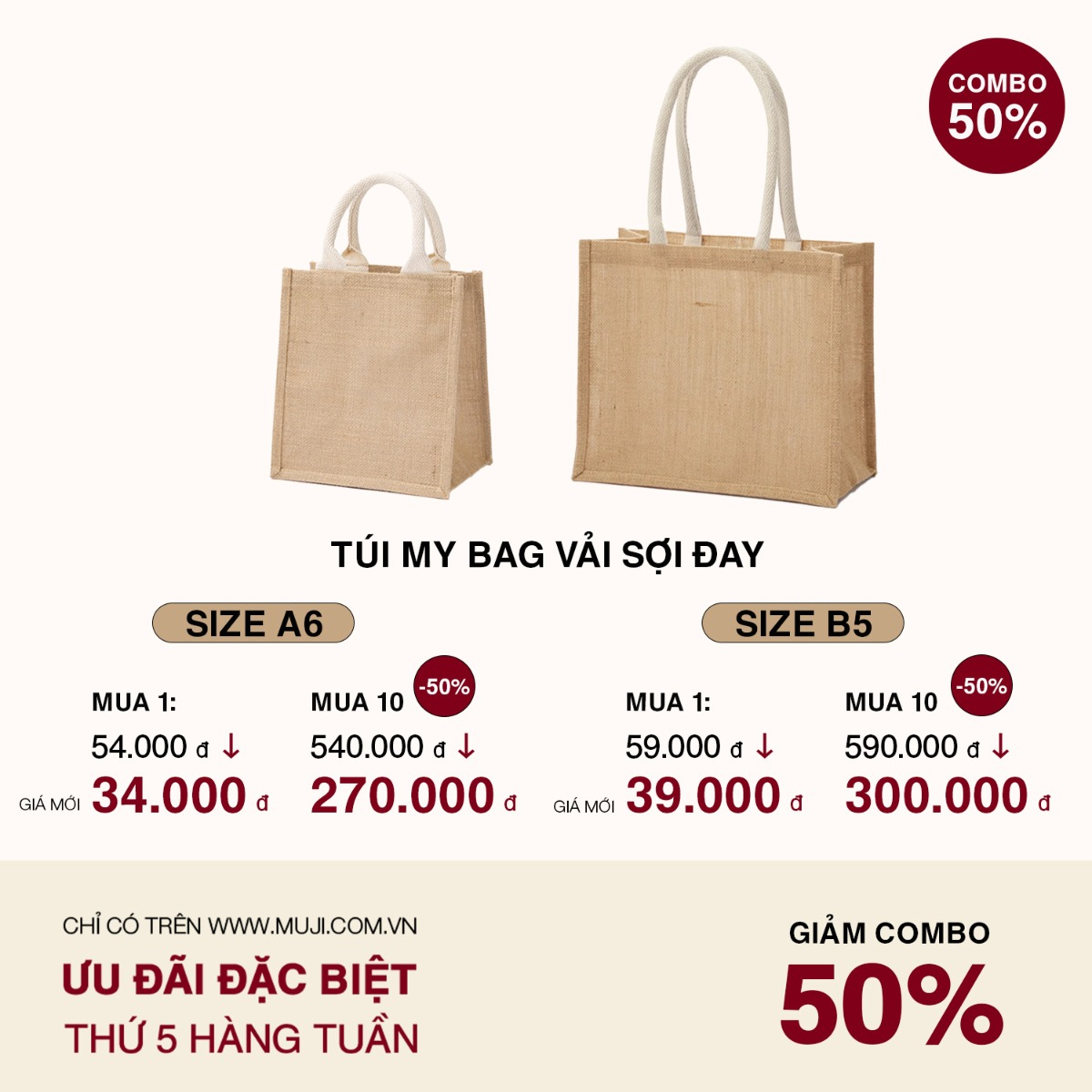 Jute My Bag A6