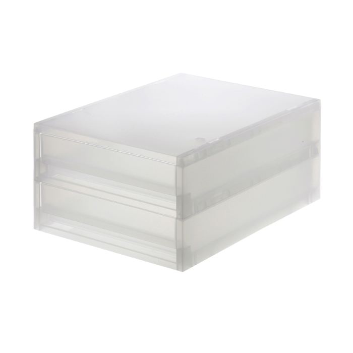 Pp Storage Case / Extra Shallow / 2 Drawers