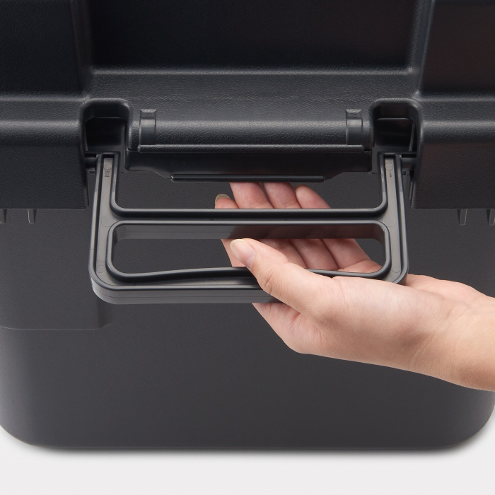 Polypropylene Sturdy Storage Box Dark Grey