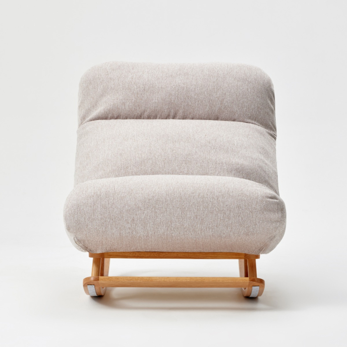 MUJI Cushion Rocking Chair Highback Type Ivory