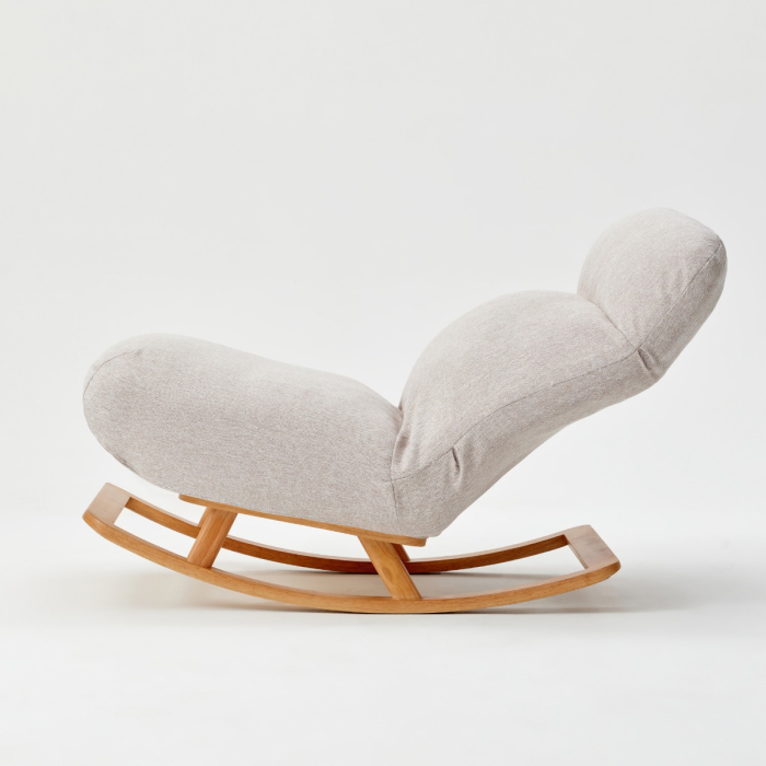 MUJI Cushion Rocking Chair Highback Type Ivory