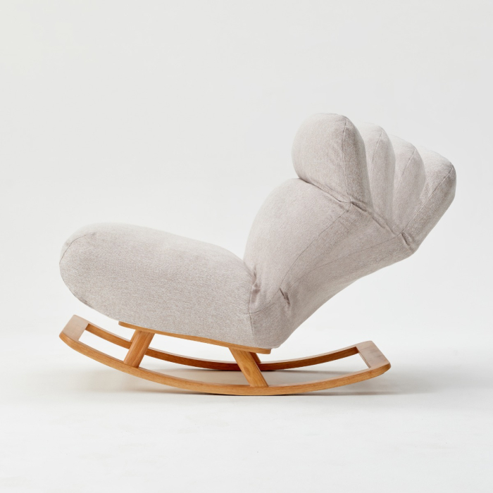 MUJI Cushion Rocking Chair Highback Type Ivory