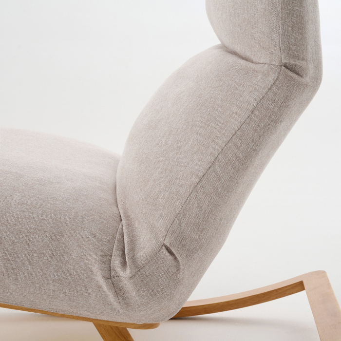 MUJI Cushion Rocking Chair Highback Type Ivory