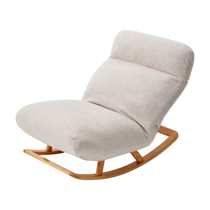 MUJI Cushion Rocking Chair Highback Type Ivory